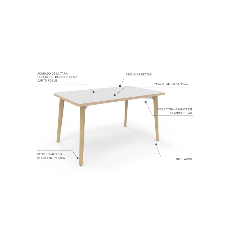 Mesa de oficina Timber de Forma 5 en Espriu